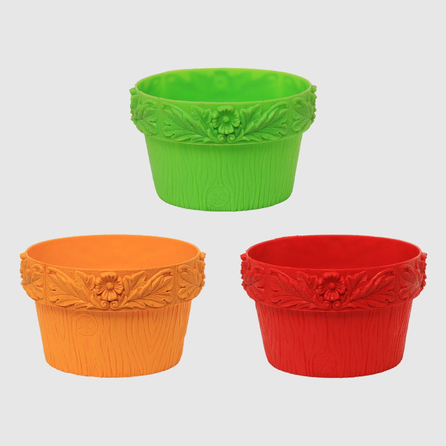 LEAF DESIGN POT Any Colors(Pieces: 3) – Santhi Online Plants